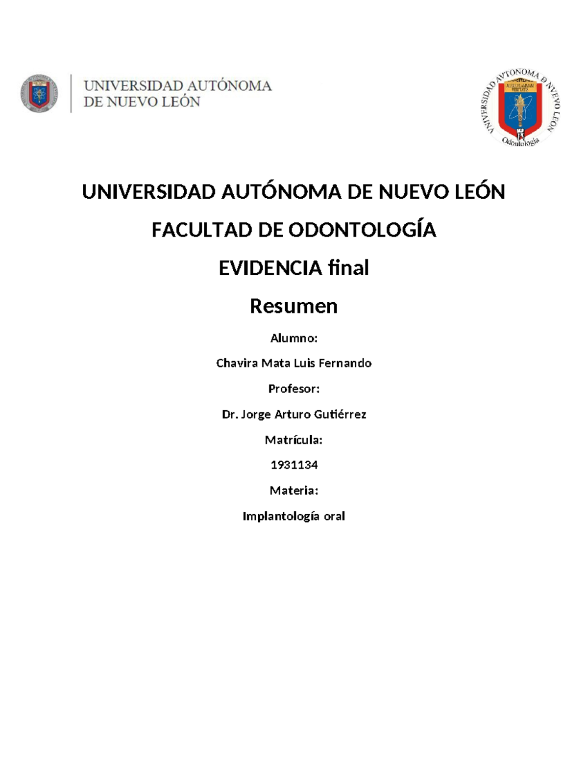 Resumen 2 - Dyud - UNIVERSIDAD AUTÓNOMA DE NUEVO LEÓN FACULTAD DE ...