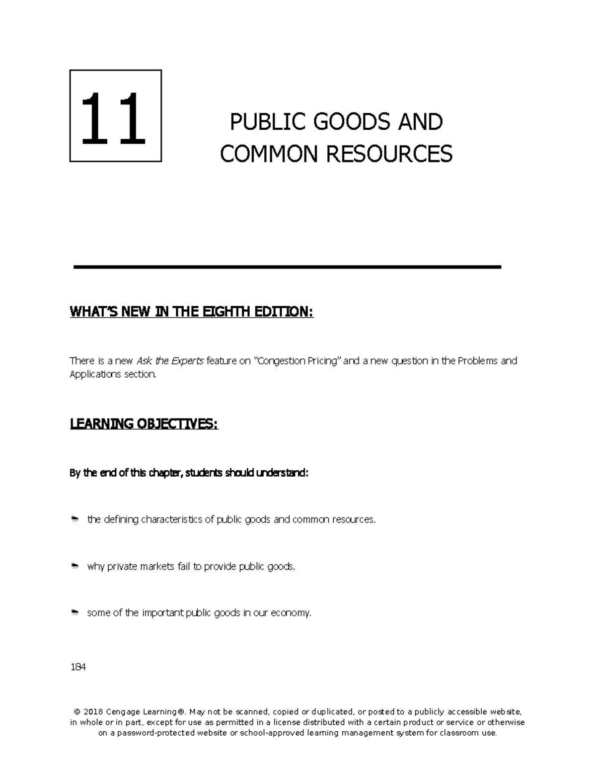Chapter 11 IM 8e Final - lecture notes for microeconomics mankiw - r 11 ...