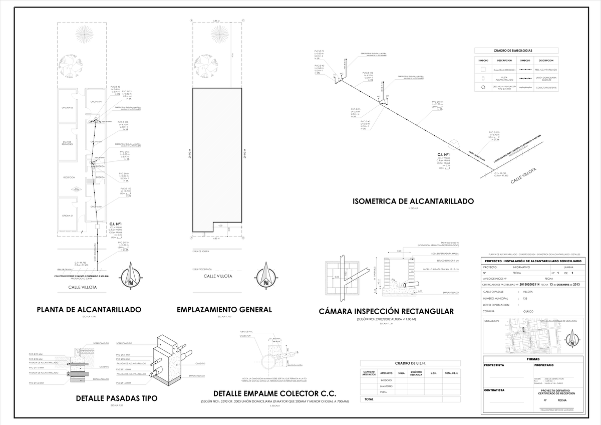 Oficina Juridica Alcantarillado (Ev. 04 - Int - PLANTA DE ALCANTARILLADO - CUADRO DE UEH - - Studocu
