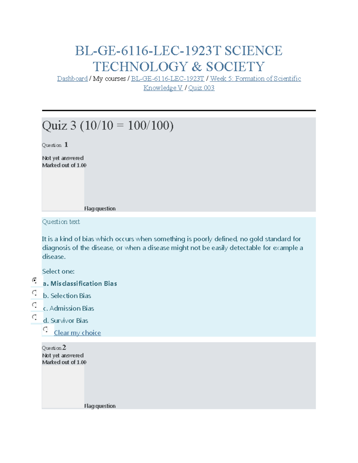 SCIENCE AND TECHNOLOGY & SOCIETY - Science,Technology&Society - Studocu