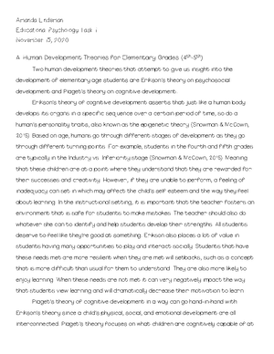 IZT Task 3 WGU Learning Theories Lesson Plan - Amanda Lindeman Task 3 ...