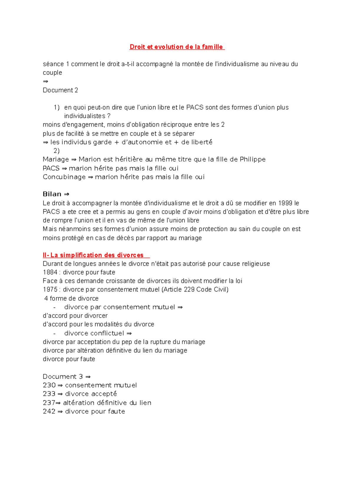 Dgemc chapitre 7 - Droit et evolution de la famille séance 1 comment le droit a-t-il accompagné ...