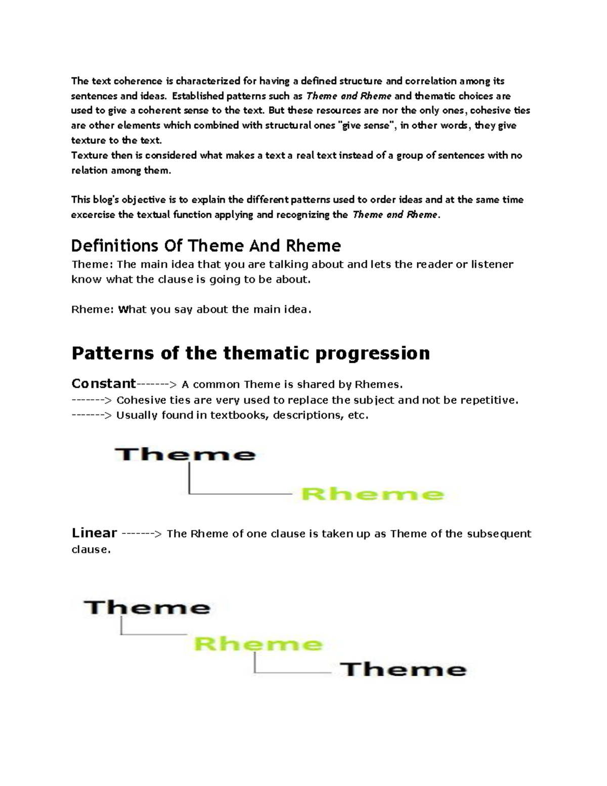 1606984593 theme n rheme - The text coherence is characterized for ...