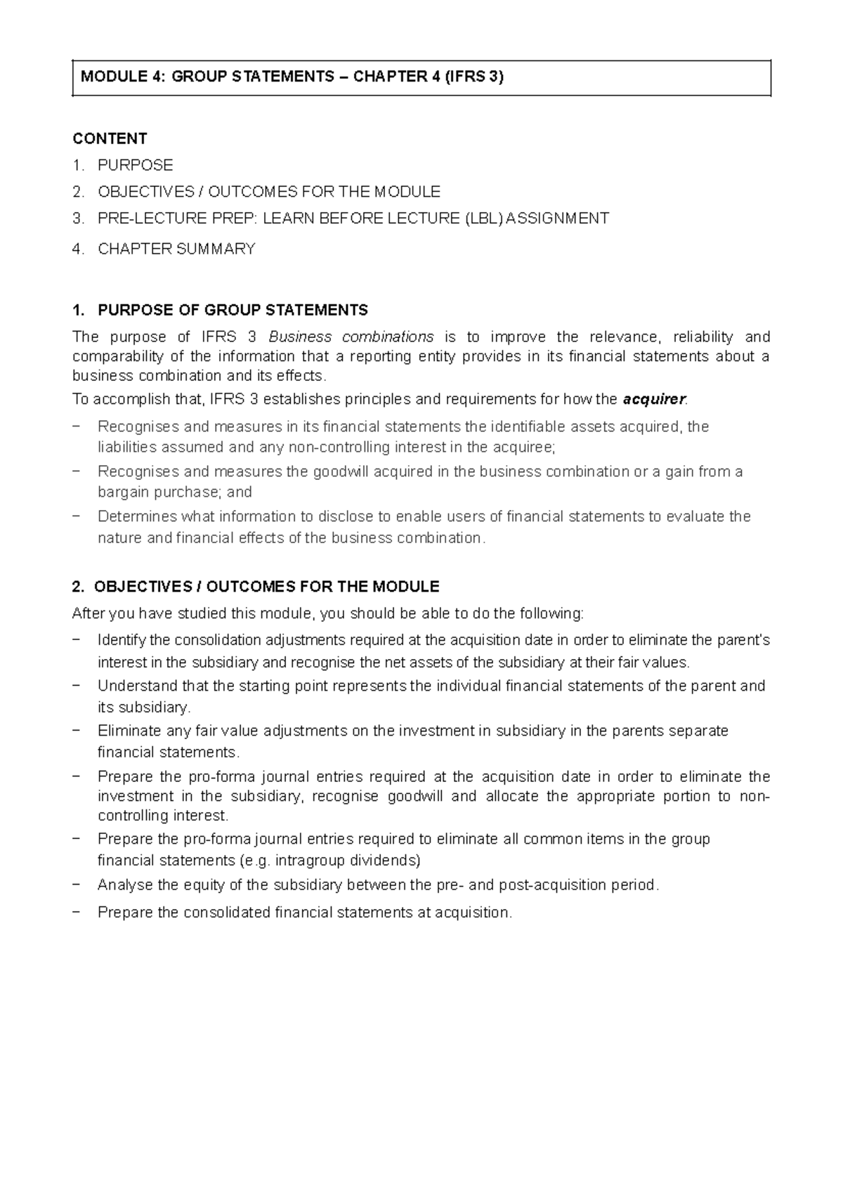 Module 4 Group Statements - Chapter 4 (CN) - MODULE 4: GROUP STATEMENTS ...