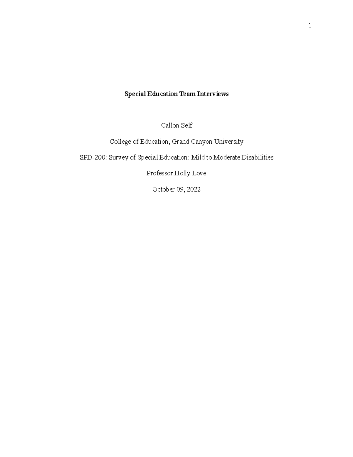 Special education team interview - Special Education Team Interviews ...