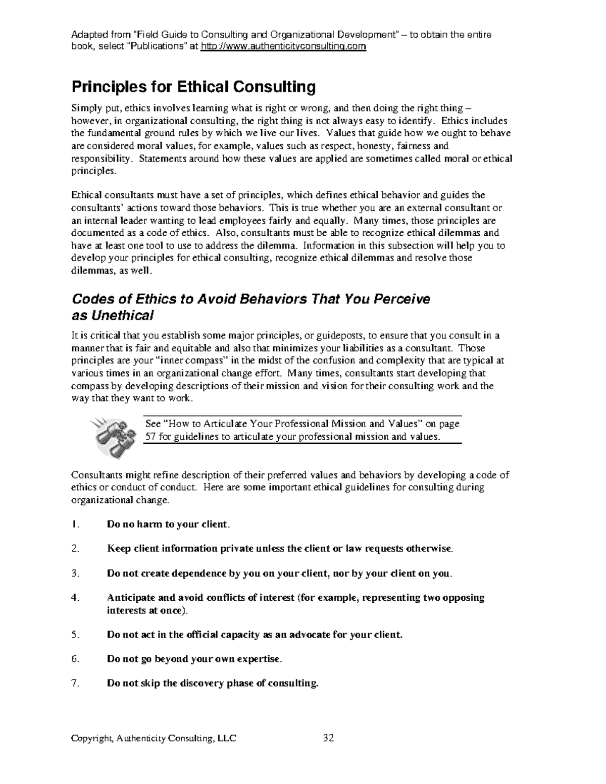 6 ethical-consulting - Ethical consideration - Adapted from “Field ...