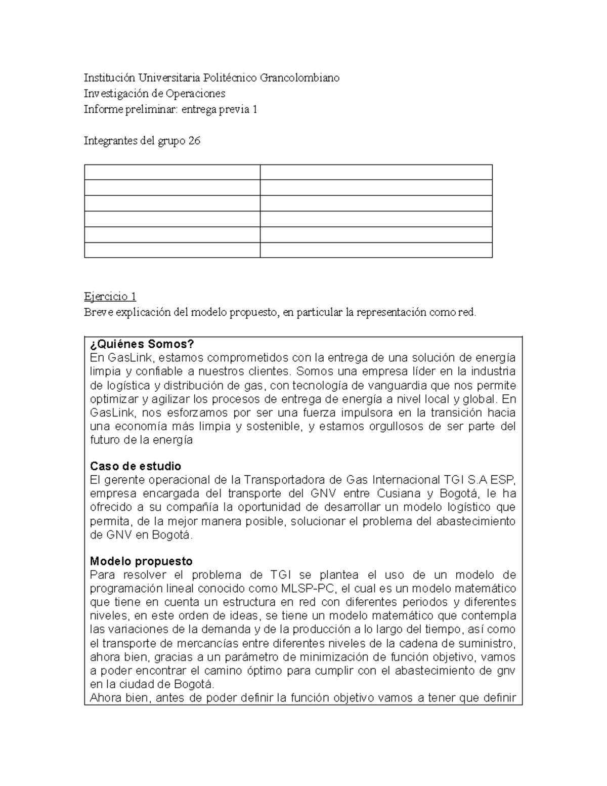Entrega 1 Grupo de proyecto 26 - Institución Universitaria Politécnico Grancolombiano ...