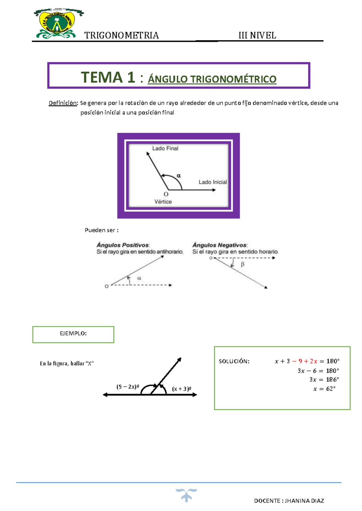 1. III N... Angulo Trigonometrico - Universidad Interamericana para el ...