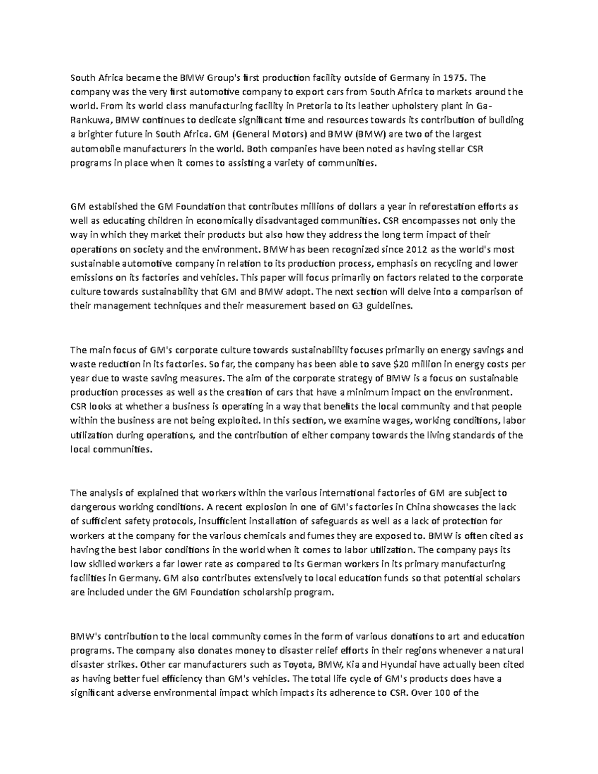 BMW Group performance report between 2019-2022 - South Africa became ...