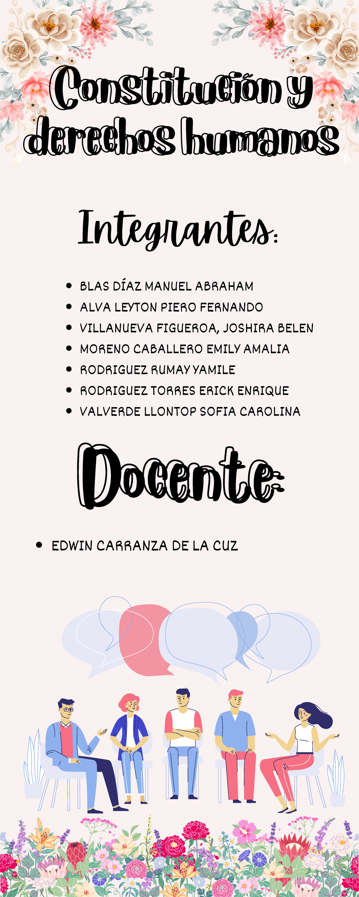Constitución Y Derechos Humanos Integrantes Blas Díaz Manuel Abraham