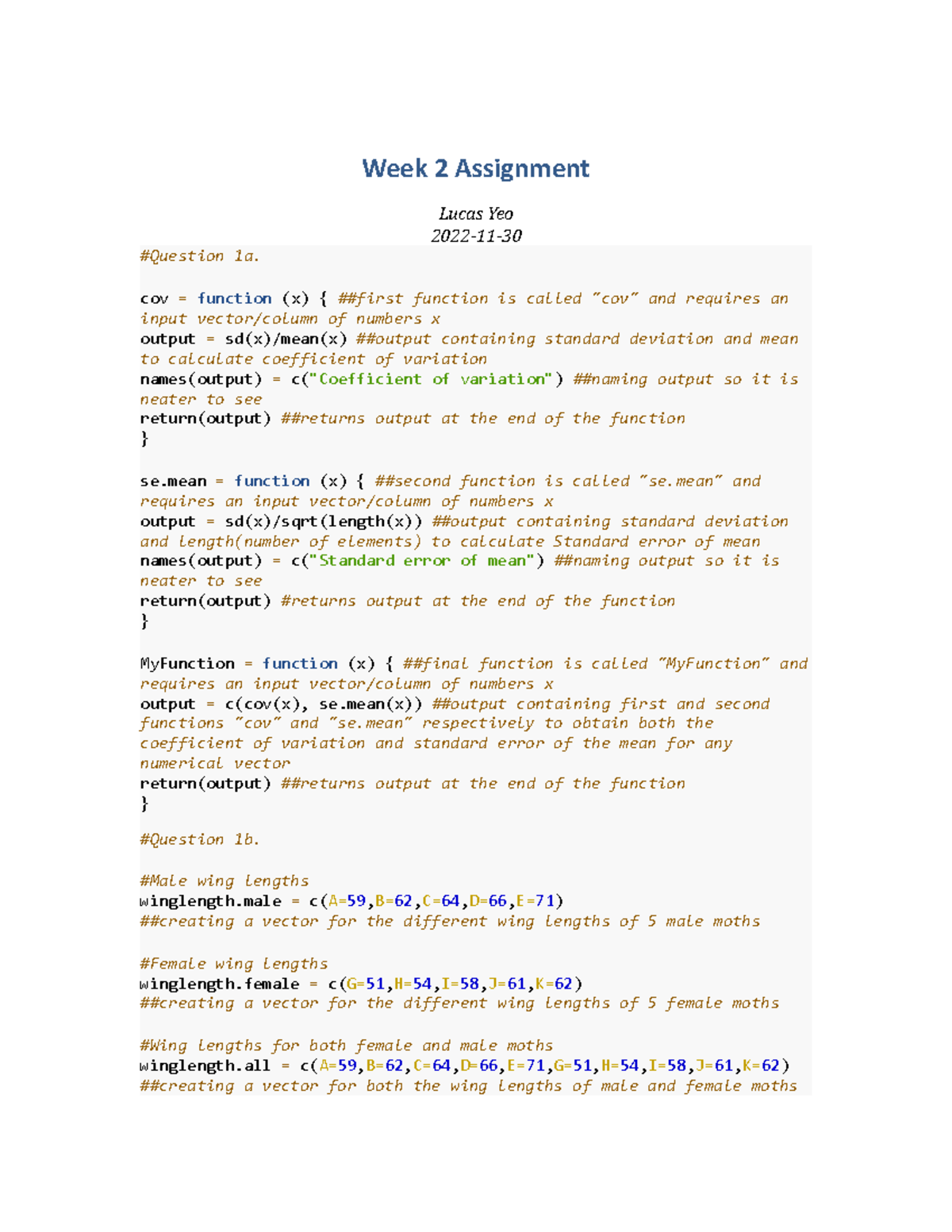 Roadmap 2 - Week 2 Assignment - Week 2 Assignment Lucas Yeo 2022-11- # ...