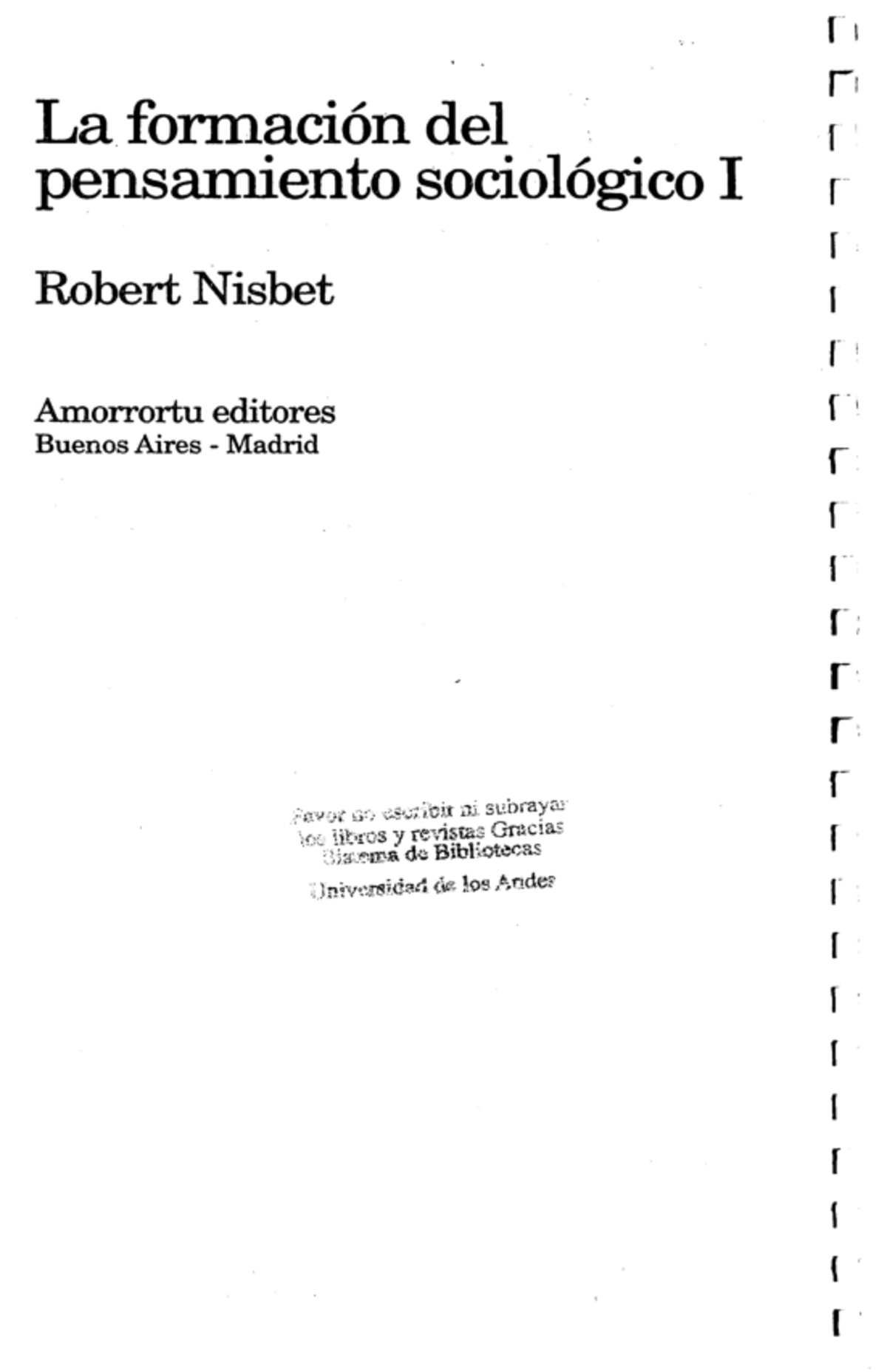 Robert-Nisbet-La-formacion-del-pensamiento-sociologico-Ideas elementos ...
