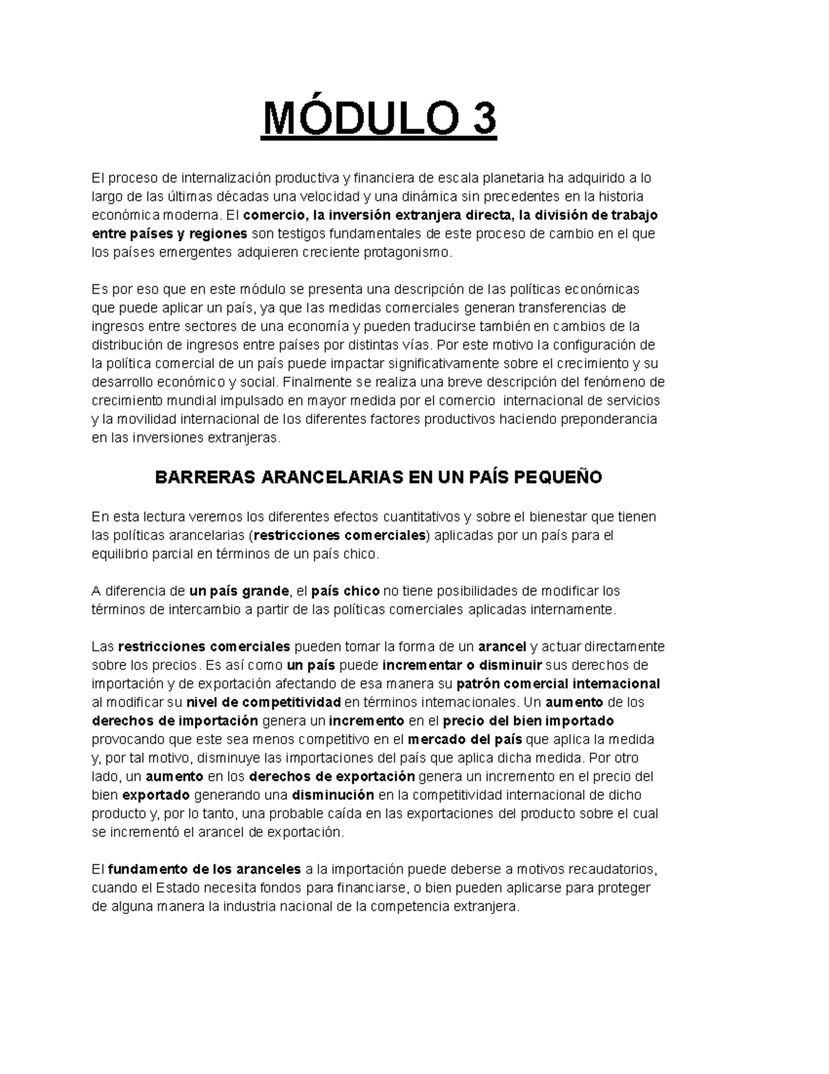 Economia Internacional M3 Y M4 - MÓDULO 3 El proceso de internalización ...