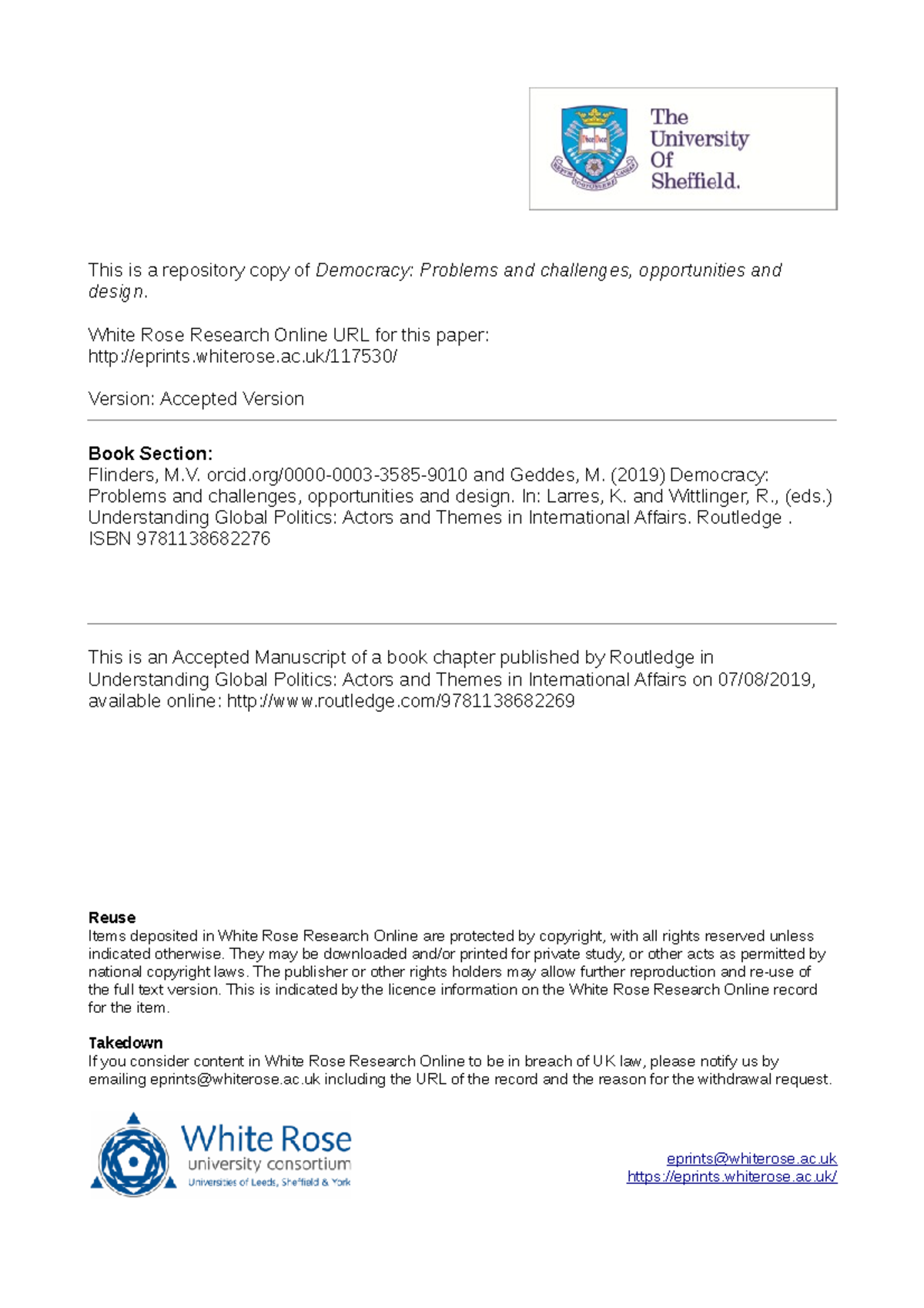 Democracy - Problems and challenges%2C opportunities and design - final ...