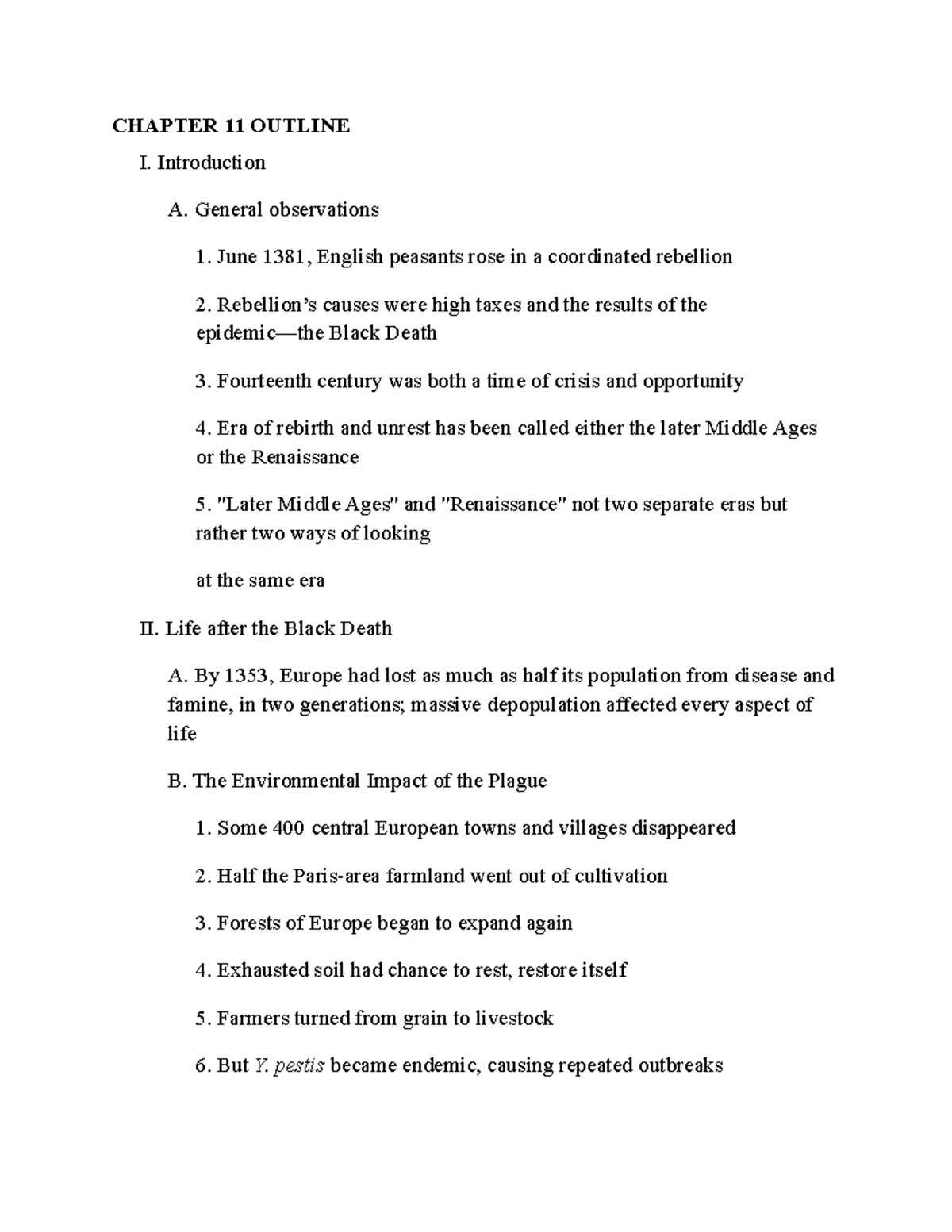Chapter 11 Outline - CHAPTER 11 OUTLINE I. Introduction A. General ...