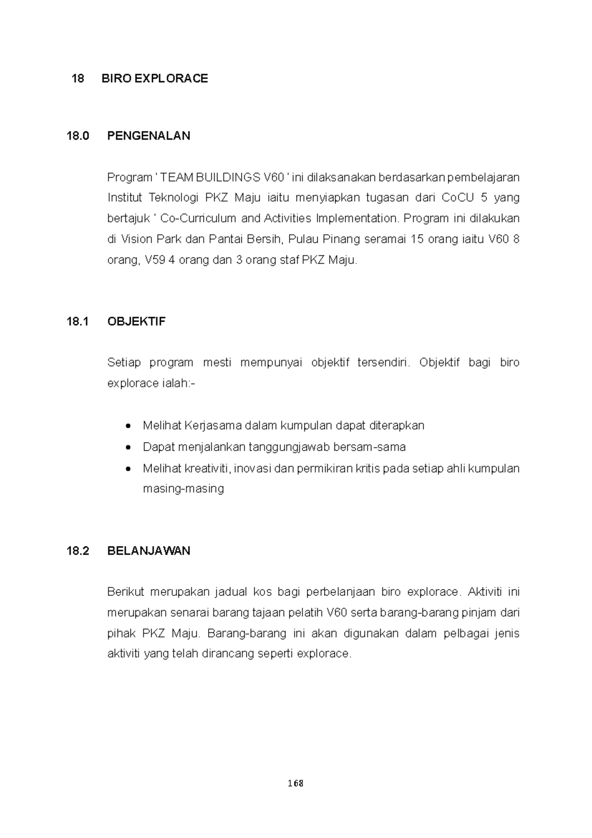 BIRO Explorace rafi - note - 18 BIRO EXPLORACE 18 PENGENALAN Program ...