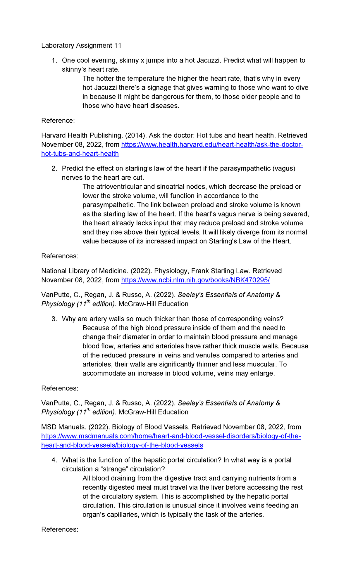 Assignment Lab 8 - Laboratory Assignment 11 One cool evening, skinny x jumps into a hot Jacuzzi ...