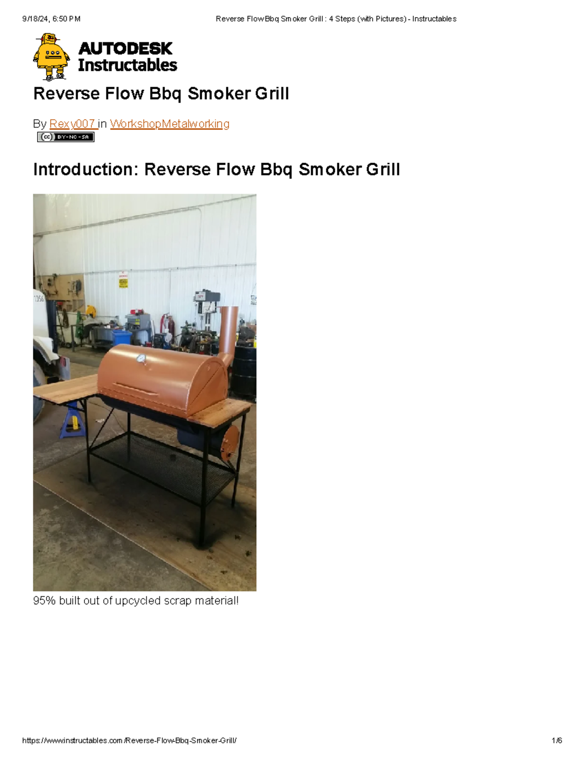 Reverse Flow Bbq Smoker Grill 4 Steps (with Pictures) - Instructables ...