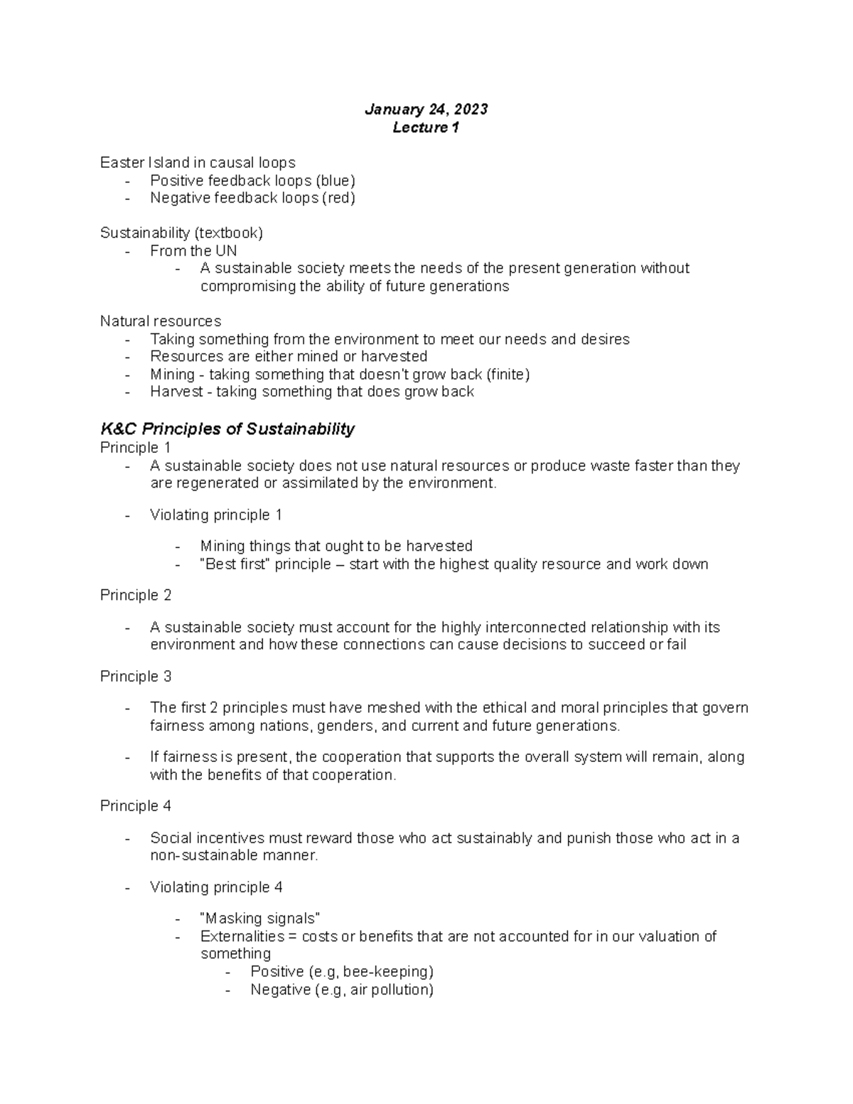 Ee100 Spring23 Lecture 1 January 24 2023 Lecture 1 Easter Island In Causal Loops Positive