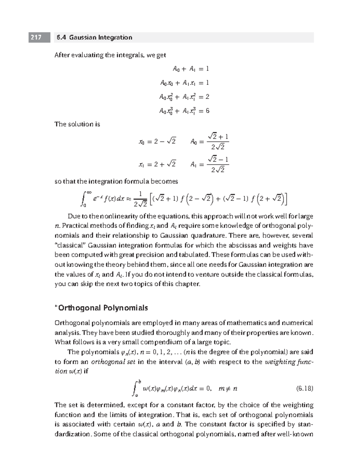 Numerical Method with Python-76 - 217 6 Gaussian Integration After ...