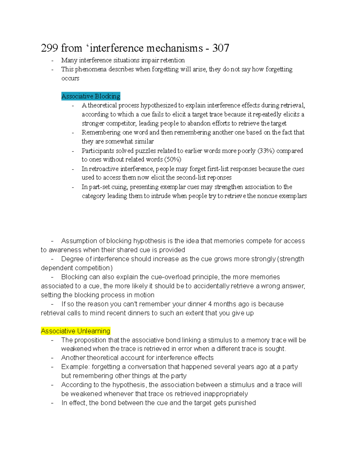 299 - Lecture notes according to page number - 299 from ‘interference ...