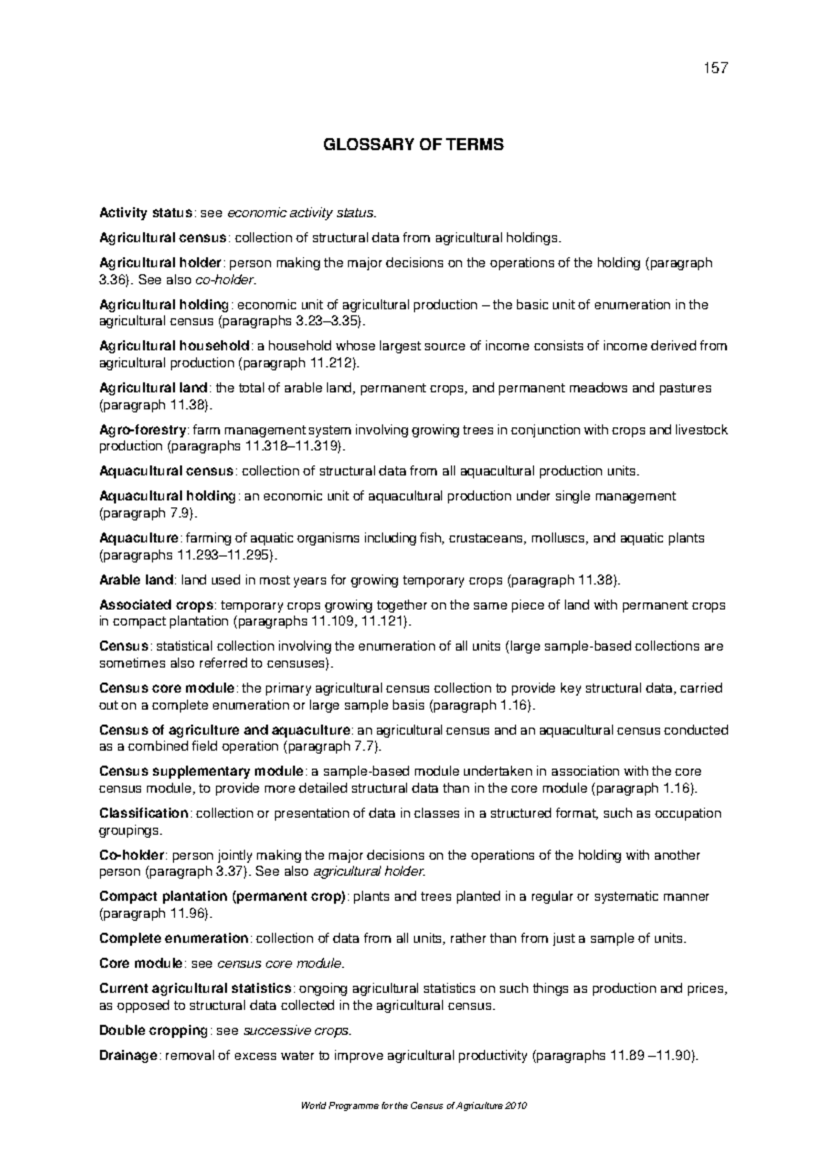 Glossary r7 - GLOSSARY OF TERMS Activity status: see economic activity ...