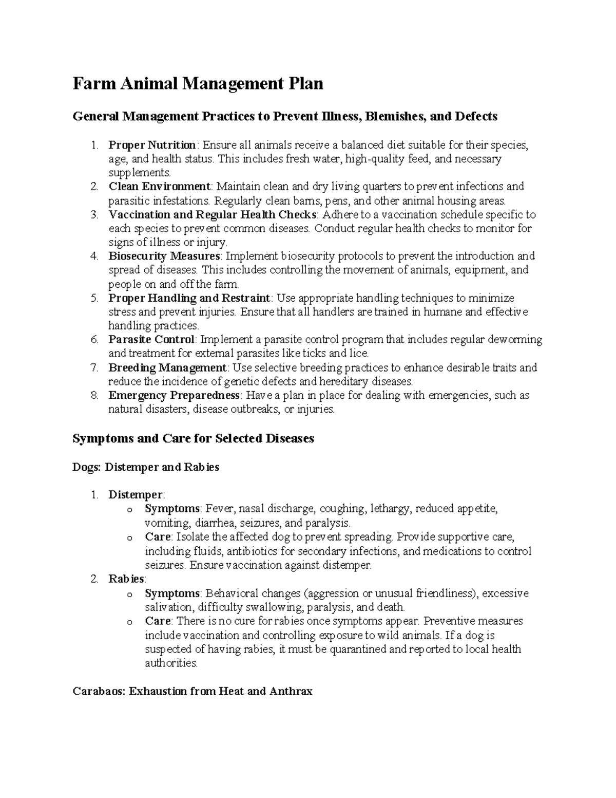 Reviewer PET Carepublic Health AND Personal Health V - Farm Animal ...