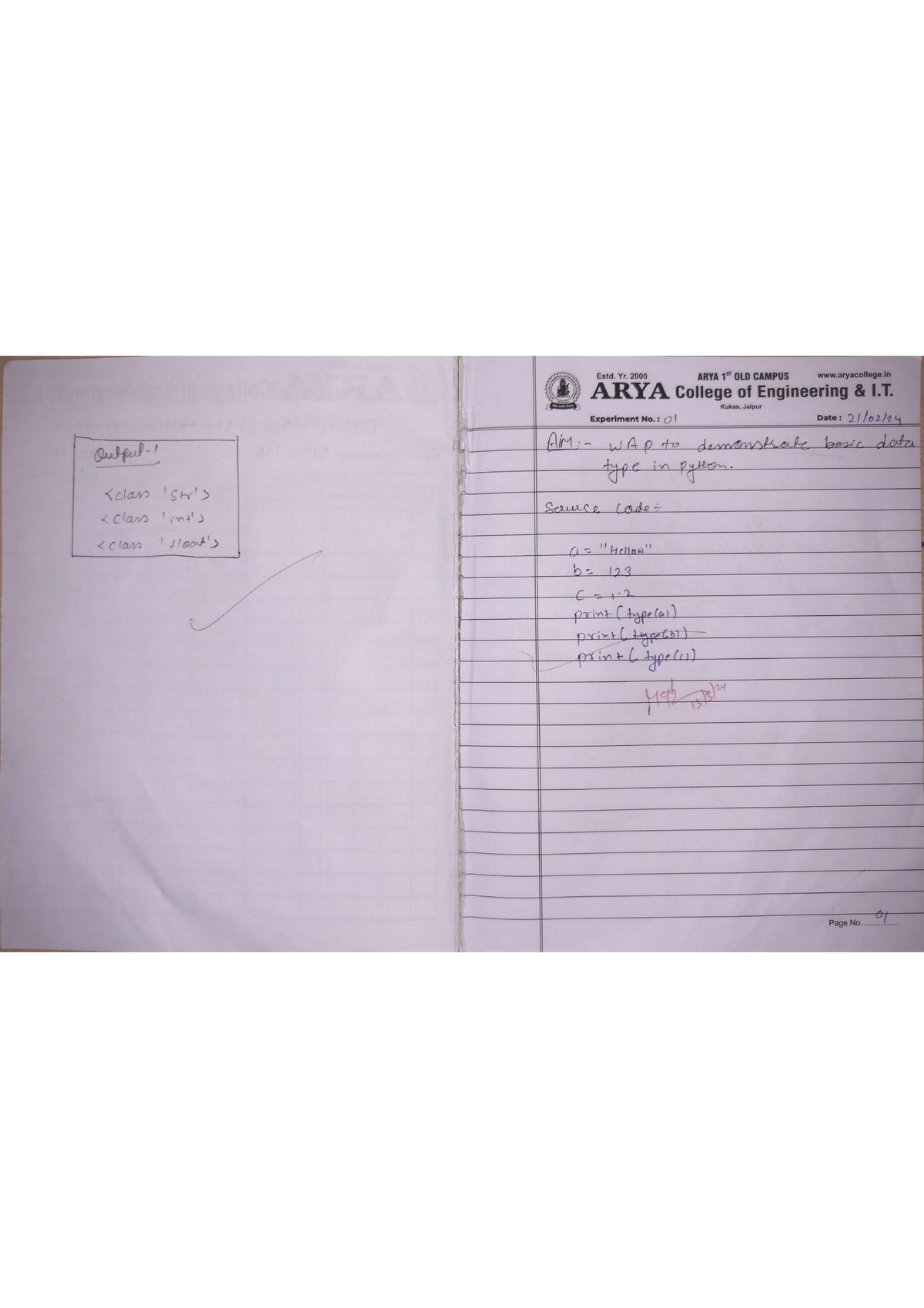 Pythan - Machine learning lab - b.tech - Studocu