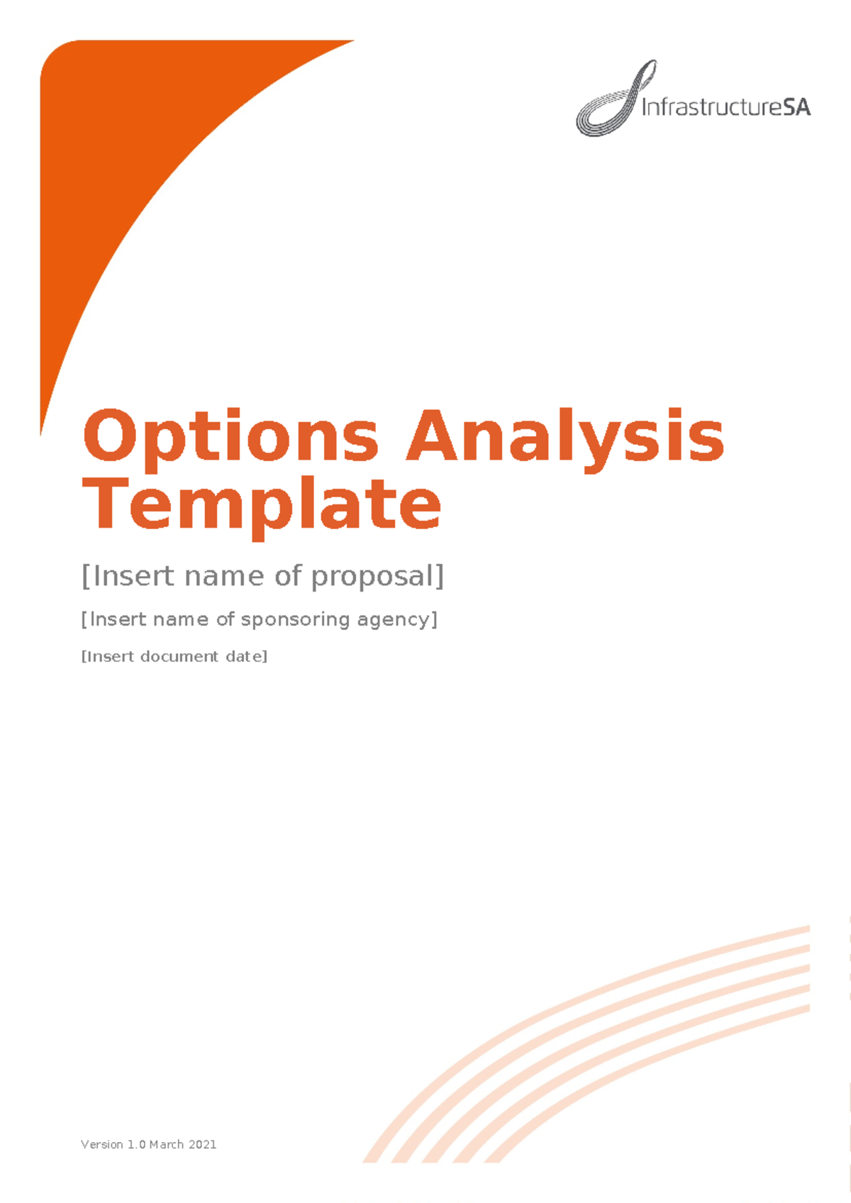 Options analysis Template for strategic planning - Options Analysis ...