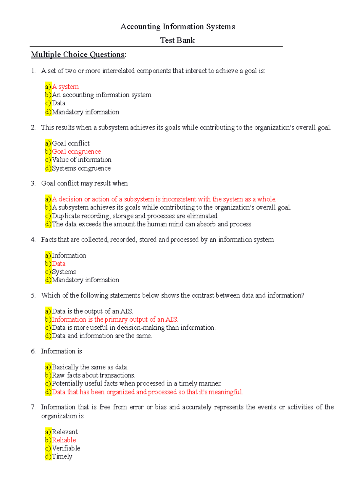 Question-bank-2021-e4-8 - Accounting Information Systems Test Bank ...