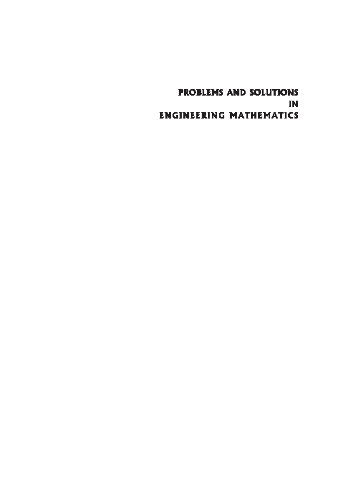 Sample 3468 - Good notes - PROBLEMS AND SOLUTIONSPROBLEMS AND ...