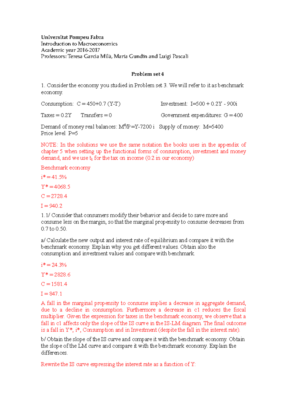 Problem Set 4 English 2017 Solutions Final Universitat Pompeu Fabra Introduction To