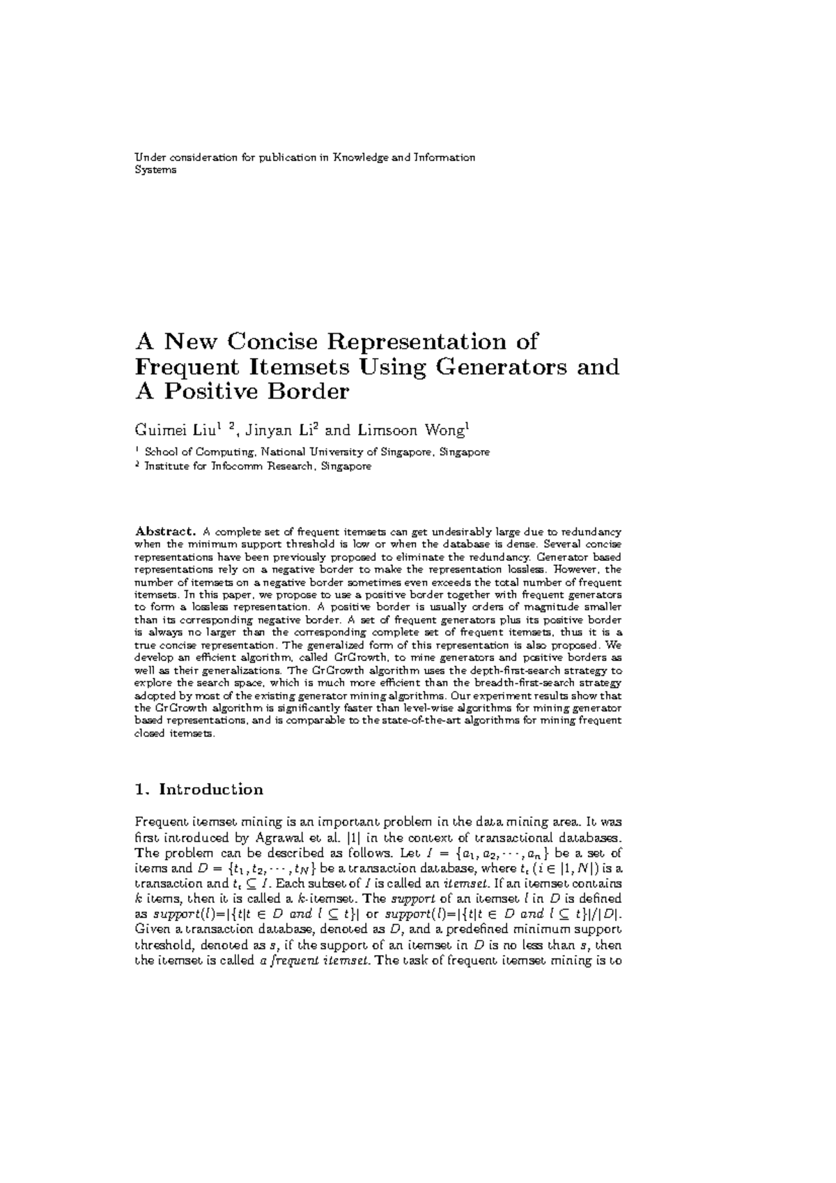 10.1.1 - Examples - Under consideration for publication in Knowledge ...