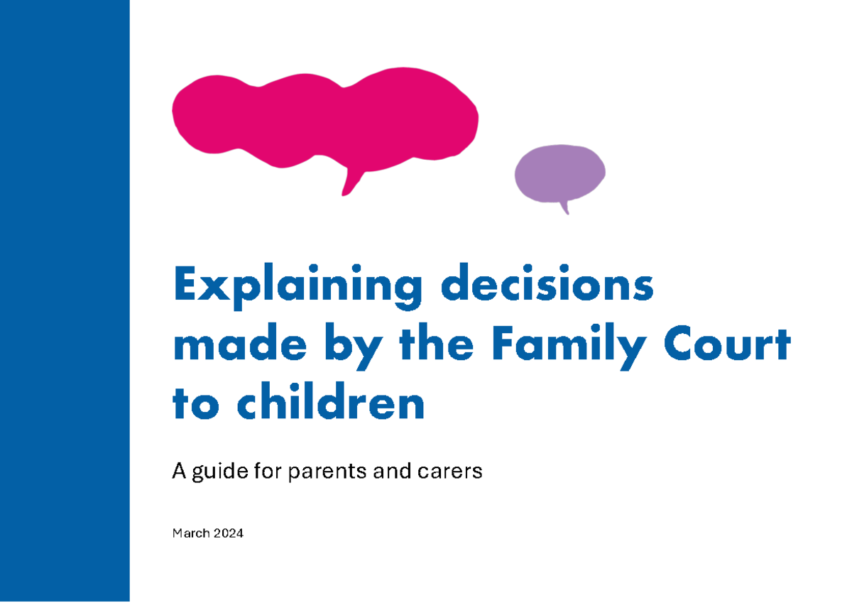 Explaining decisions made by the Family Court to children A guide for ...