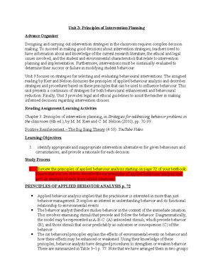 Unit 4 - EDPY 471 – Managing Behaviour Problems in the Classroom ...