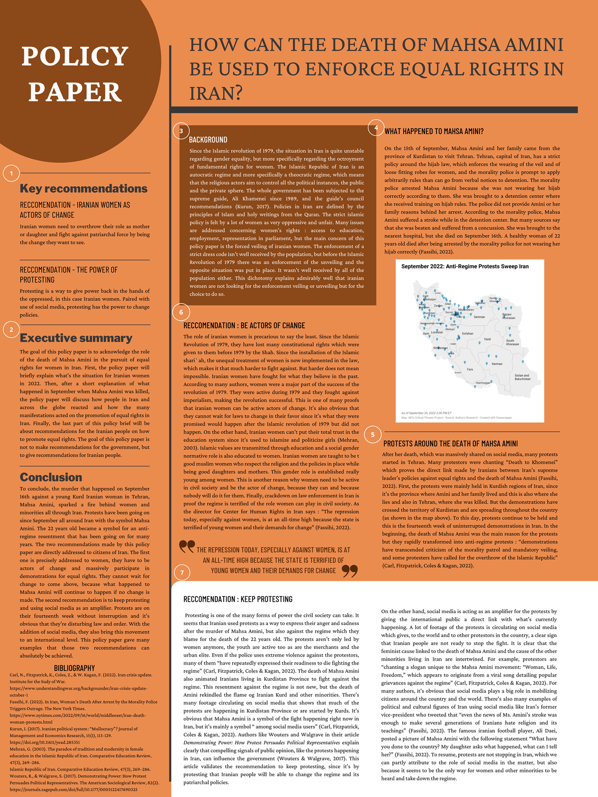 Policy paper Pauline Tremblay - THE REPRESSION TODAY, ESPECIALLY ...