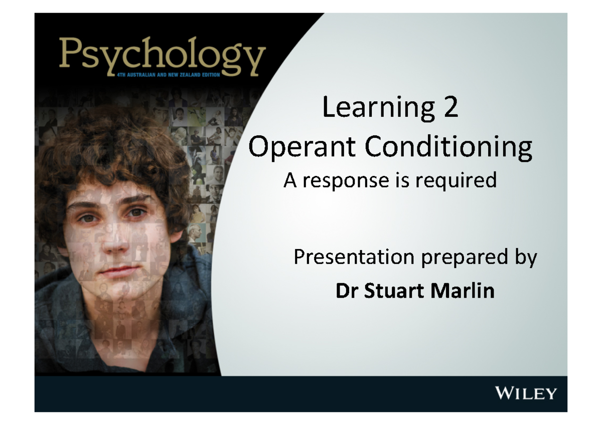 Psyc 1020 Week 6 Operant - PSYC1020 - UoN - Studocu