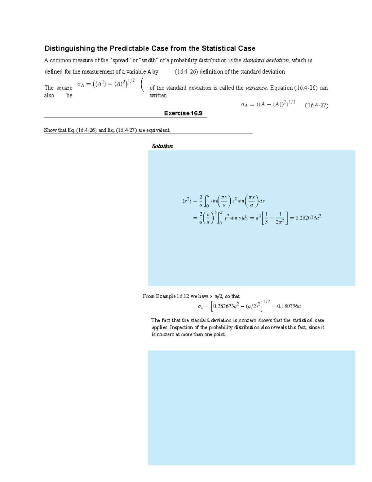 Distinguishing the Predictable Case from the Statistical Case ...