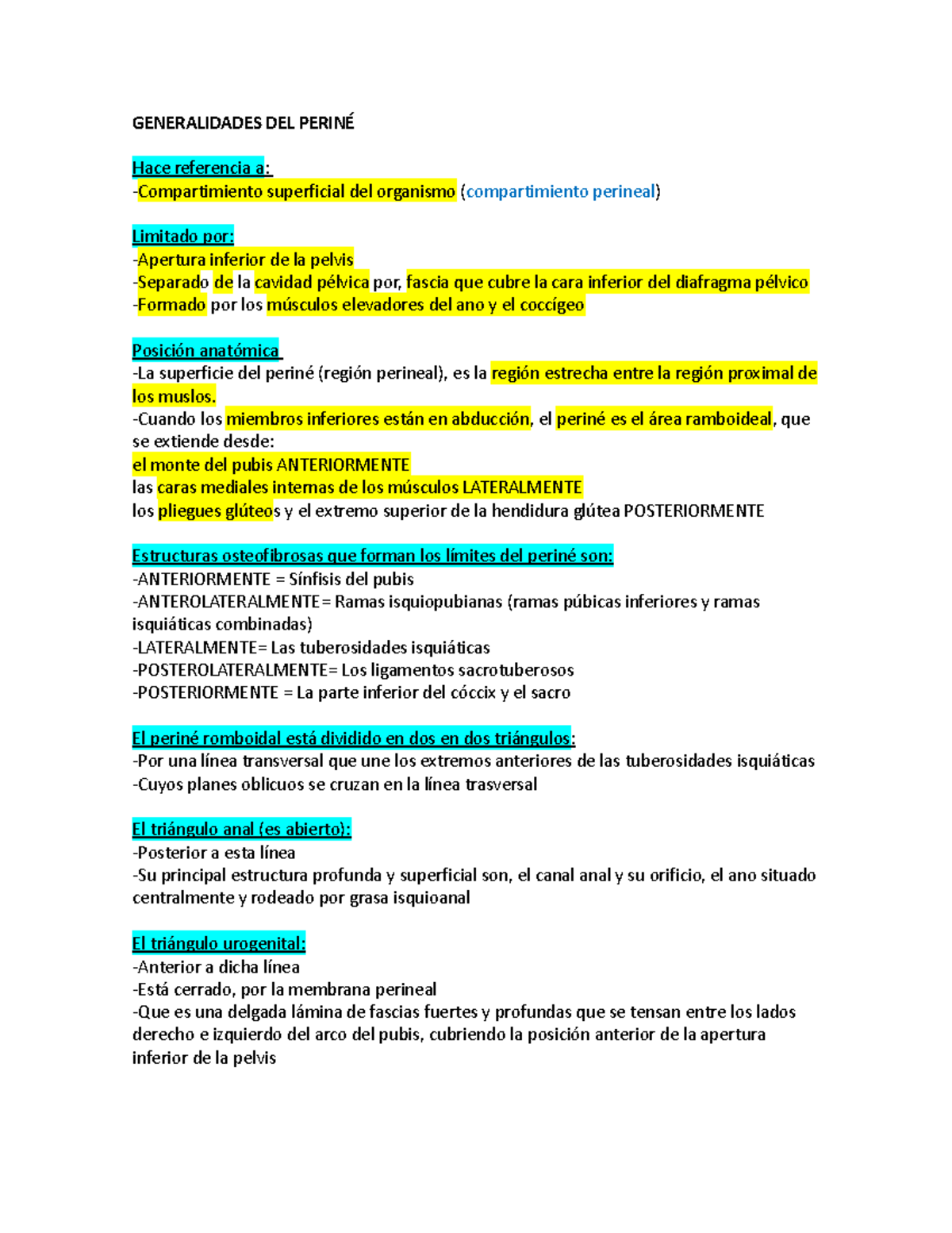 Periné-Anatomía - GENERALIDADES DEL PERINÉ Hace referencia a ...