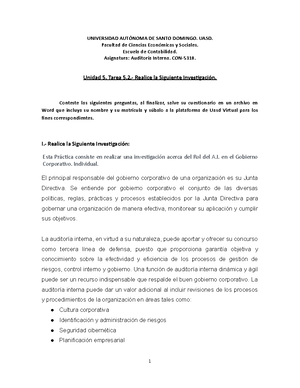 EL Auditor Predecesor Y Auditor Sucesor - Informe General EL AUDITOR ...