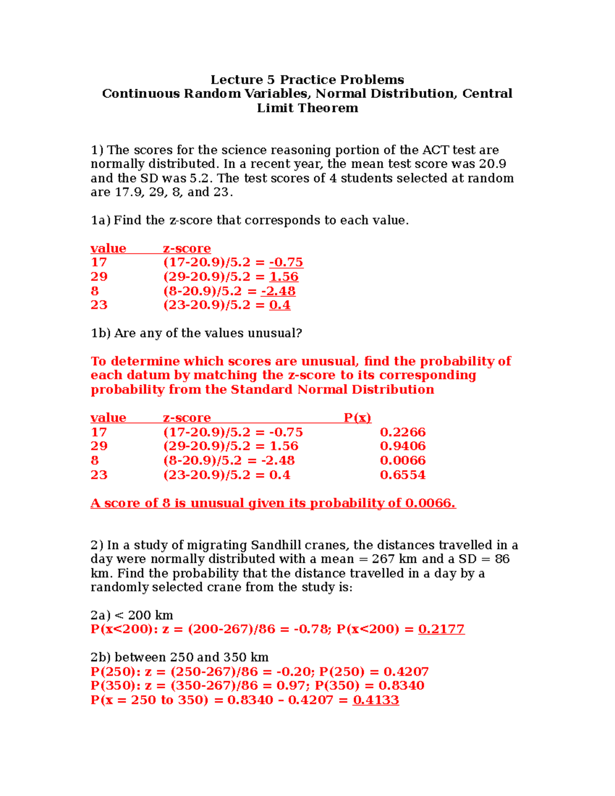 Lecture 5 Practice Problems-Solutions - Lecture 5 Practice Problems ...