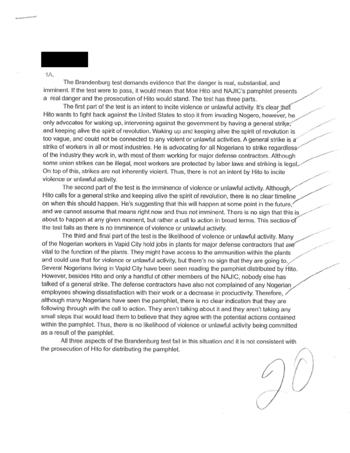 Test 1 sample answers redacted - JOMC 886 - Studocu