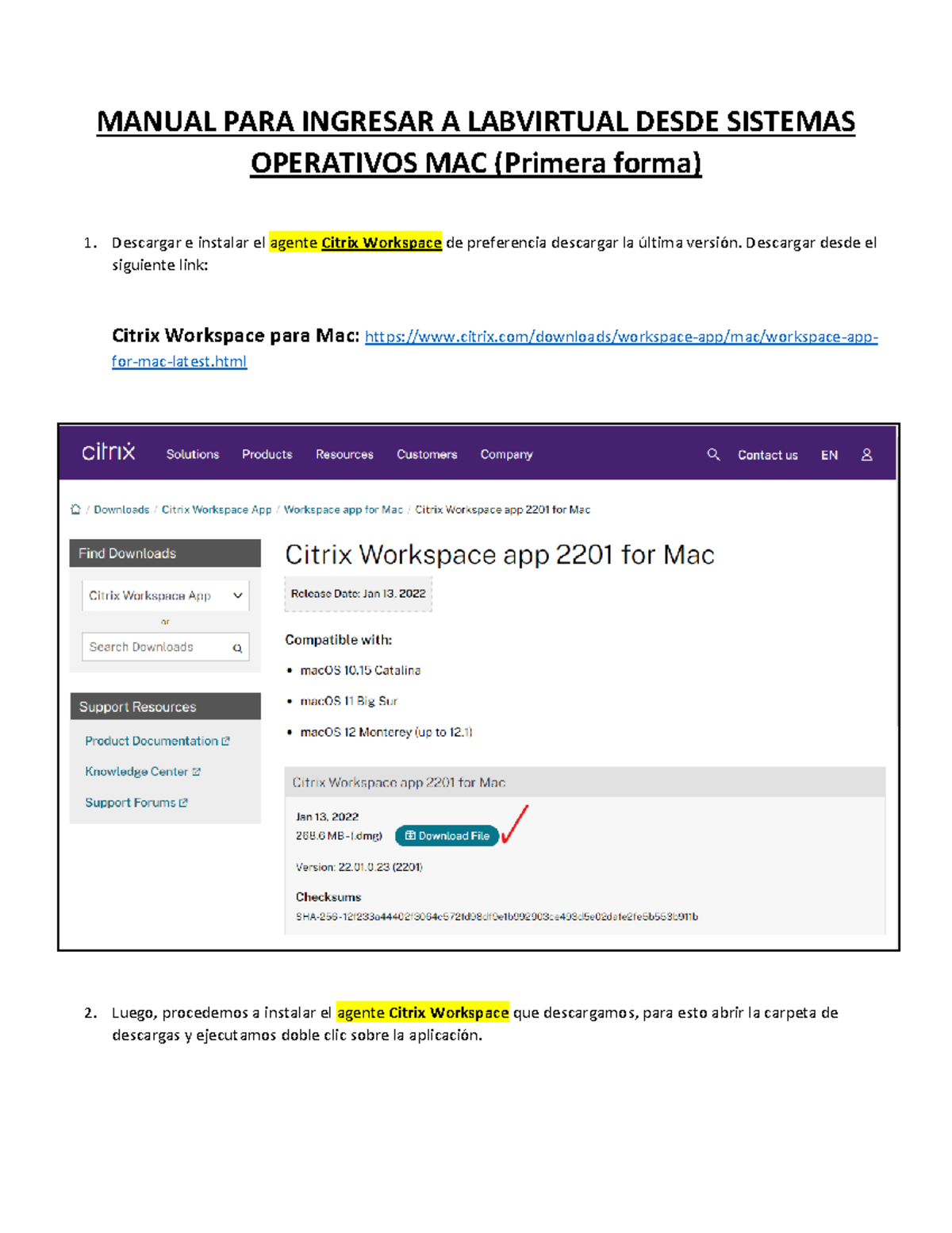 Manual PARA Ingresar A Labvirtual Desde MAC(Primera forma) - MANUAL PARA INGRESAR A LABVIRTUAL ...