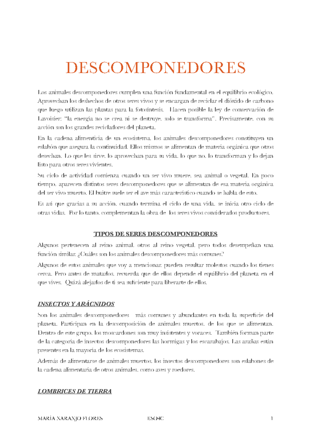 Biología Del Descomponedor