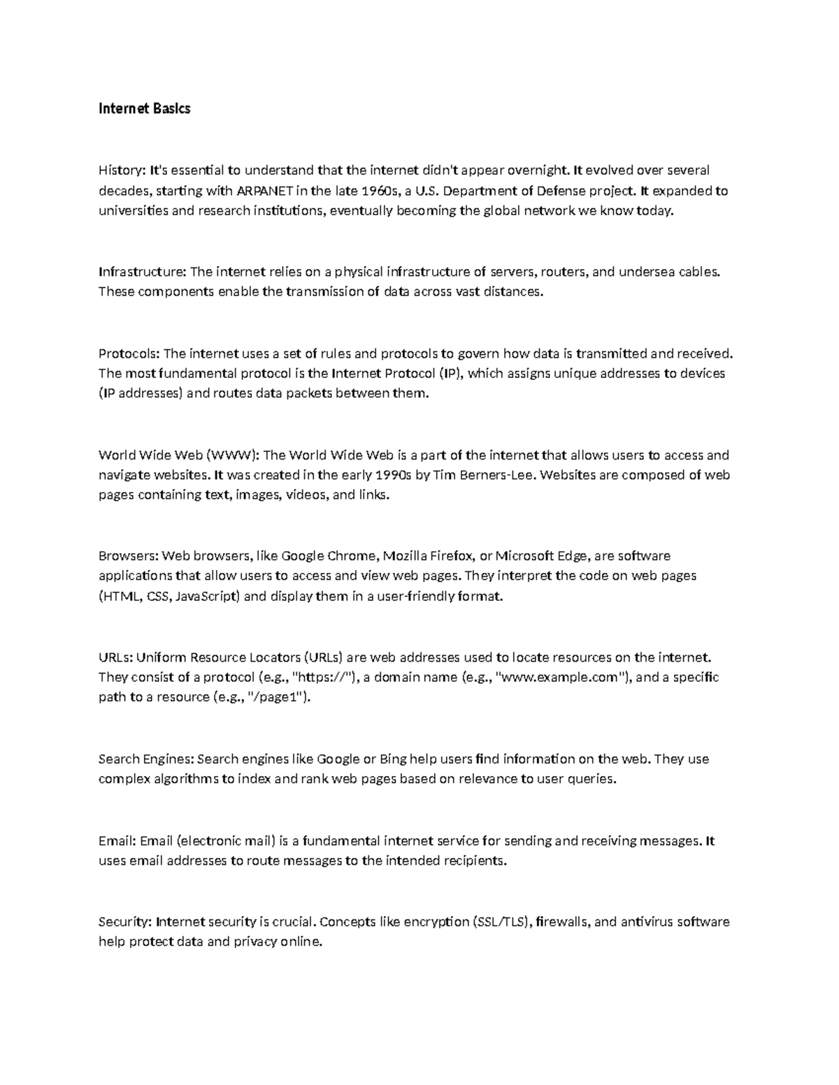 Empotech Lesson 1 - Internet Basics History: It's essential to ...