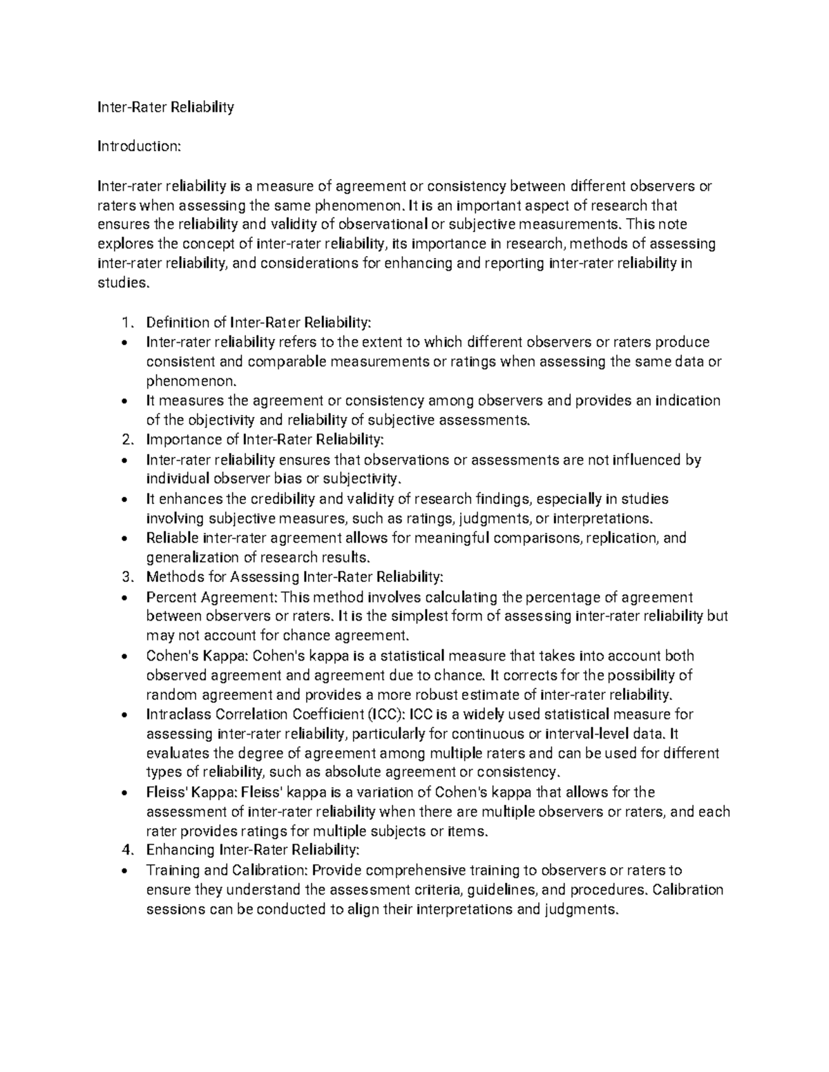 Inter-Rater Reliability - Inter-Rater Reliability Introduction: Inter ...