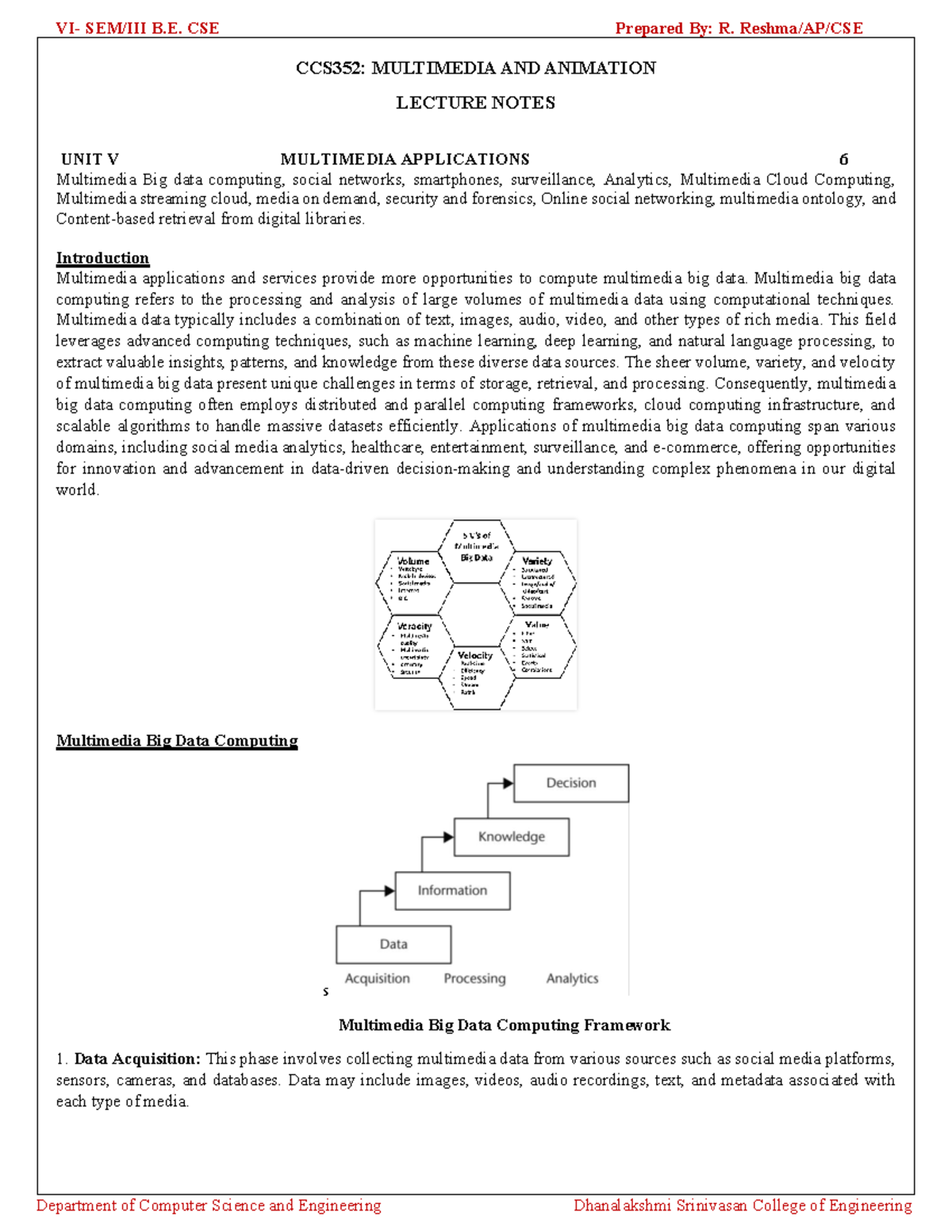 CCS352-UNIT 5 - lectures - CCS352: MULTIMEDIA AND ANIMATION LECTURE ...