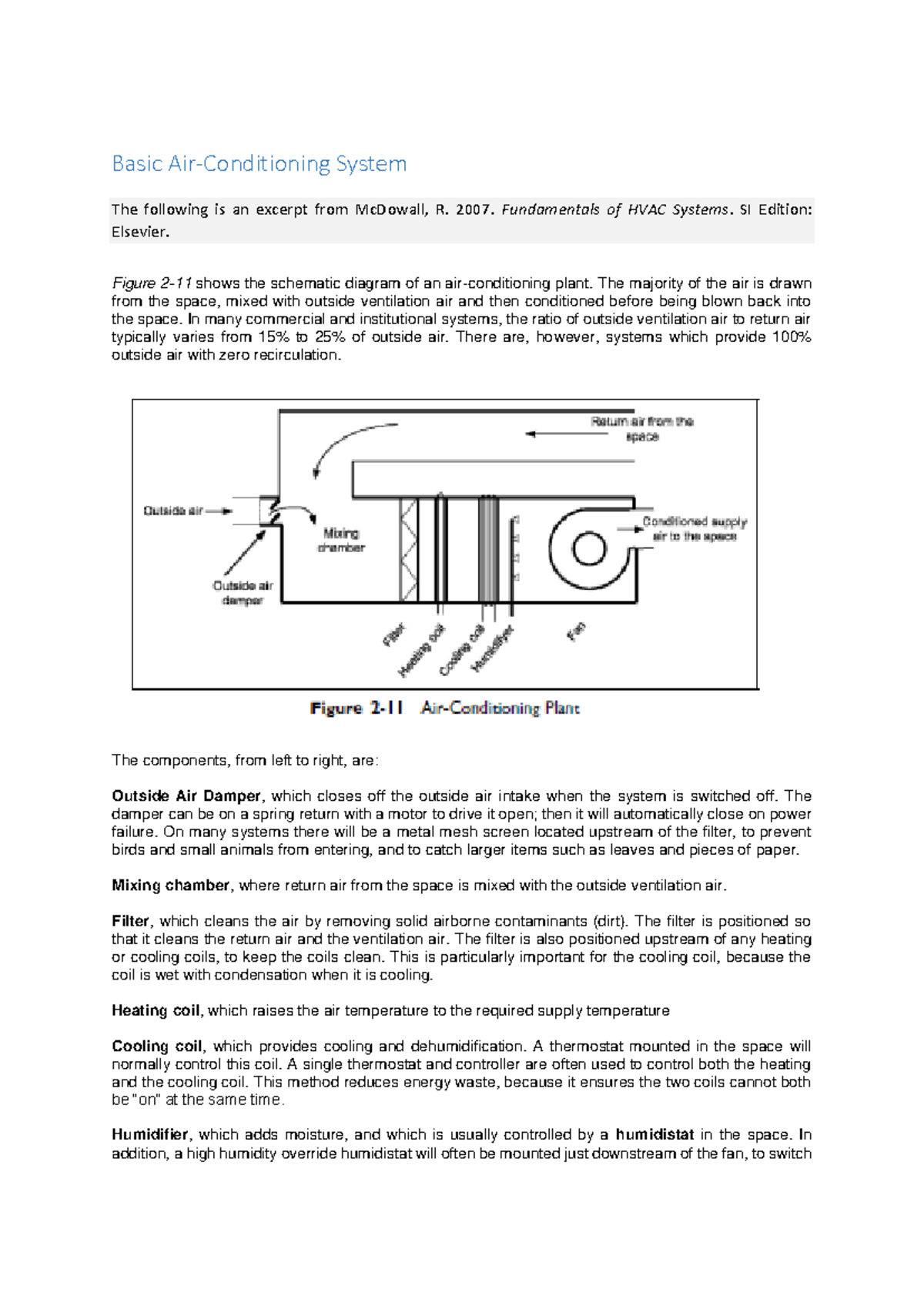 GBD211-6(1)-2016 air conditioning - Basic Air-Conditioning System The ...