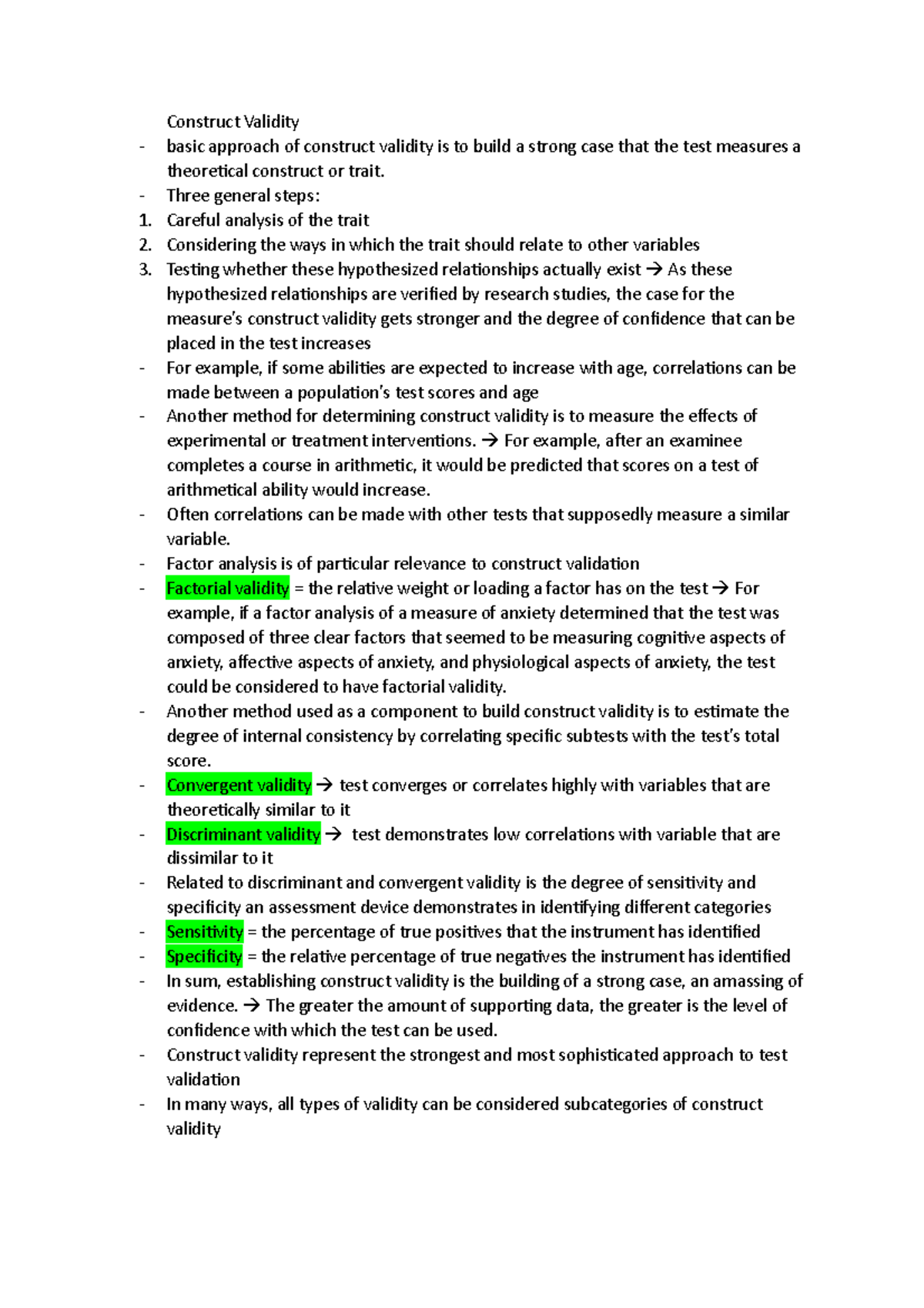 Construct Validity - Construct Validity basic approach of construct ...
