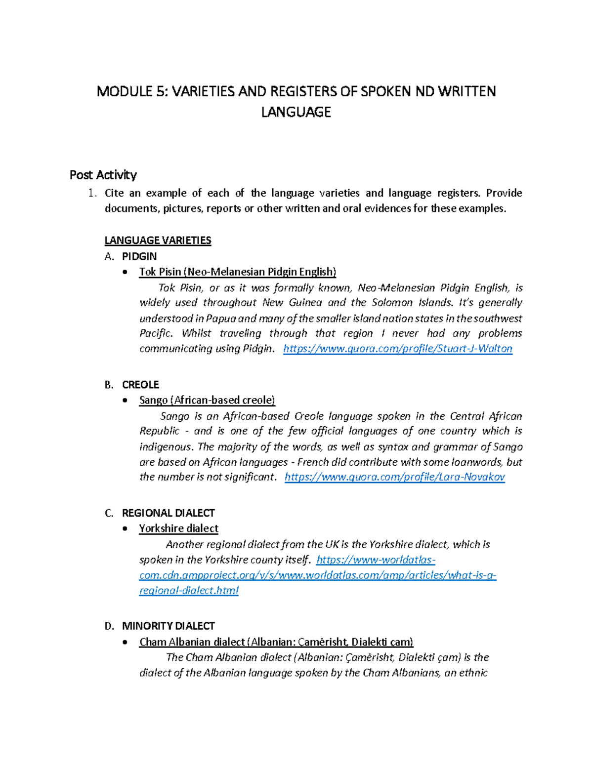 I am sharing ' Module 5' with you - Purposive Communication - TIP - Studocu